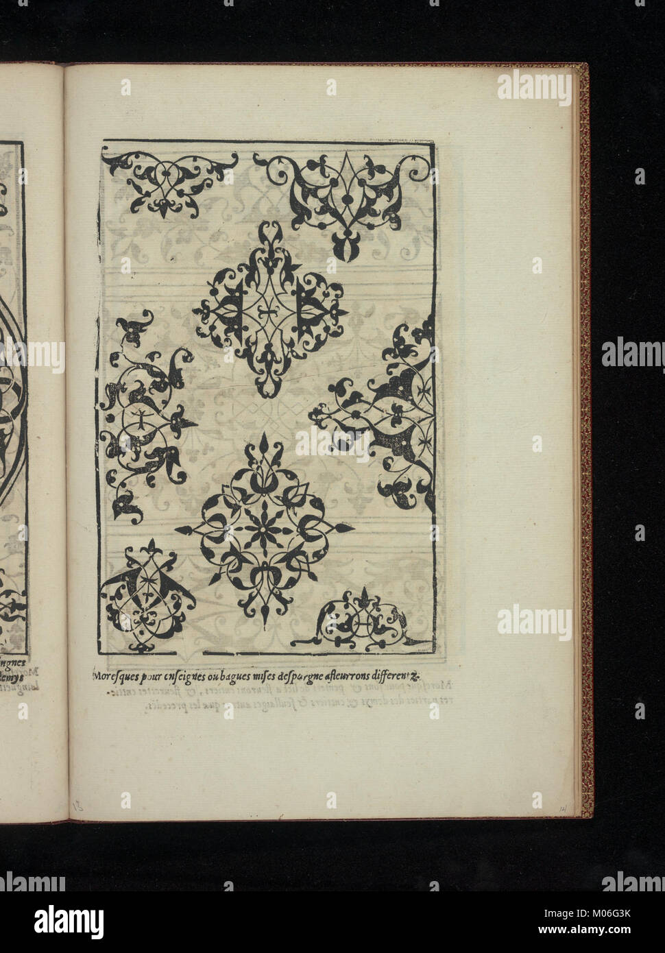 Page 7 (verso) of the 'Livre de Moresques', featuring intricate ...