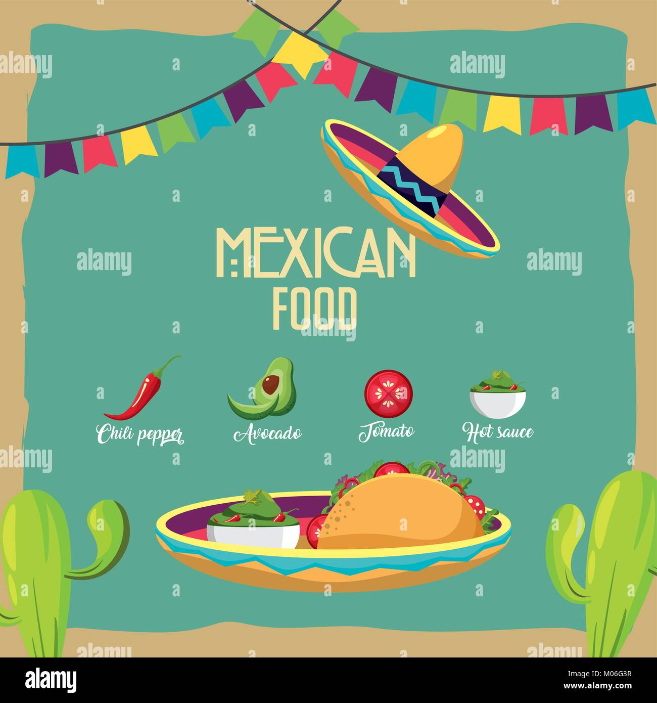Mexican food design Stock Vector Image & Art - Alamy