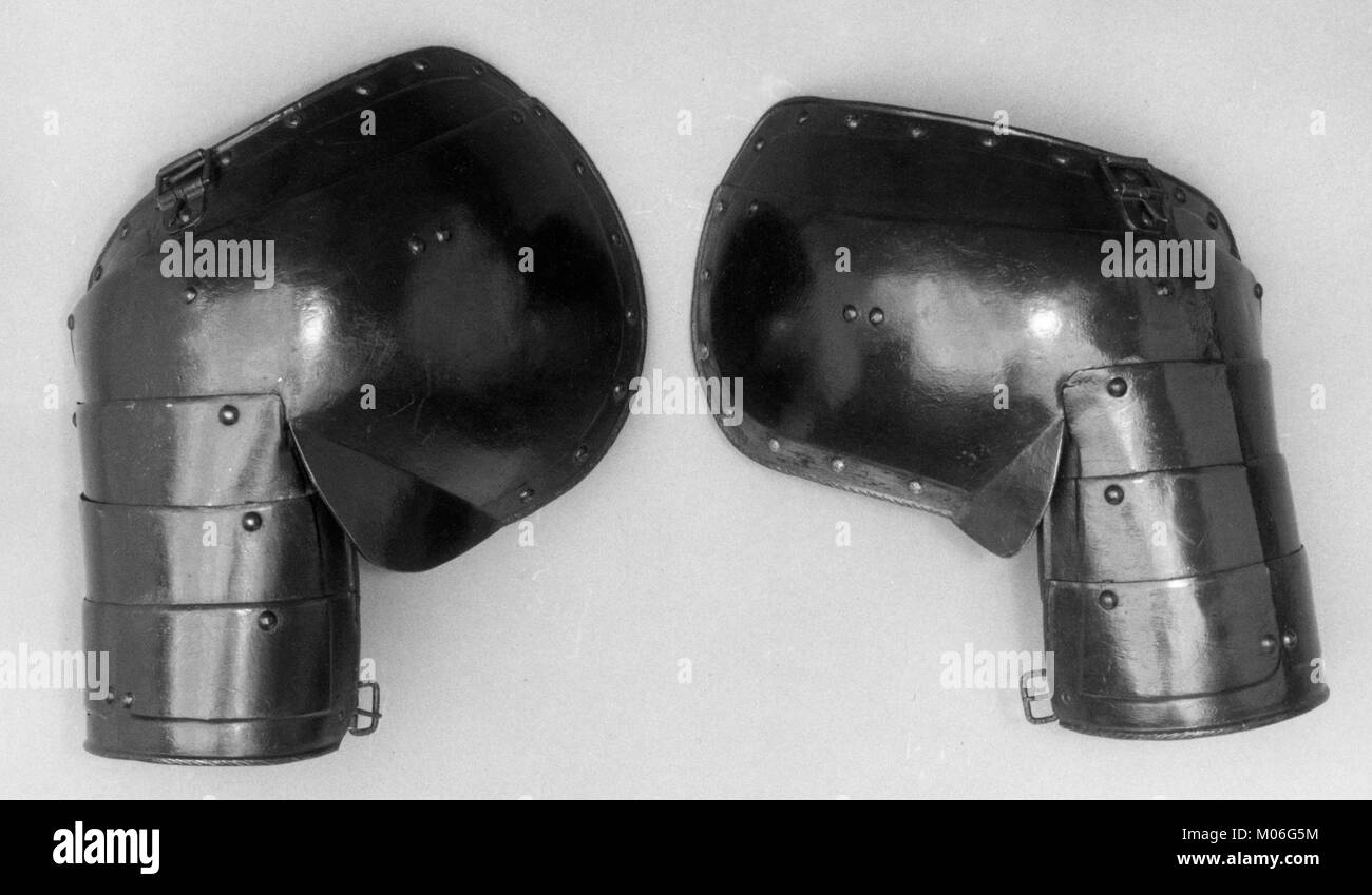 This jousting armor set with a half-shaffron demonstrates medieval ...