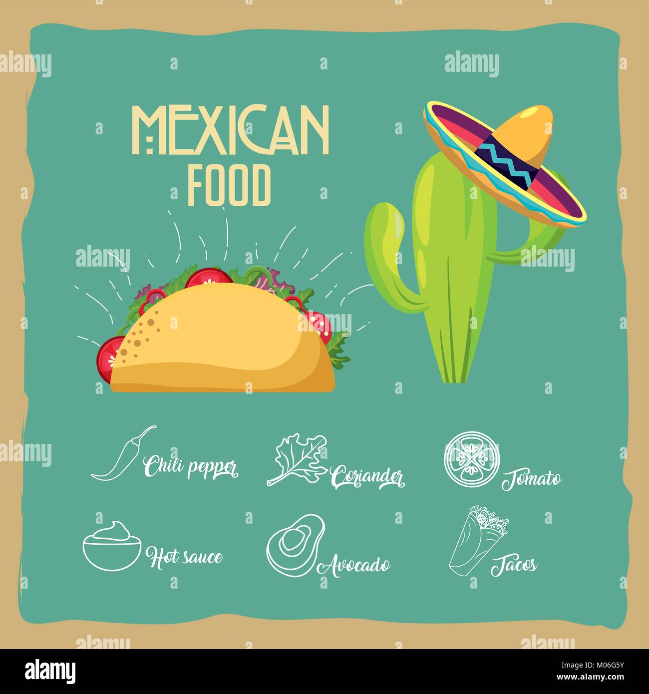 Mexican food design Stock Vector Image & Art - Alamy