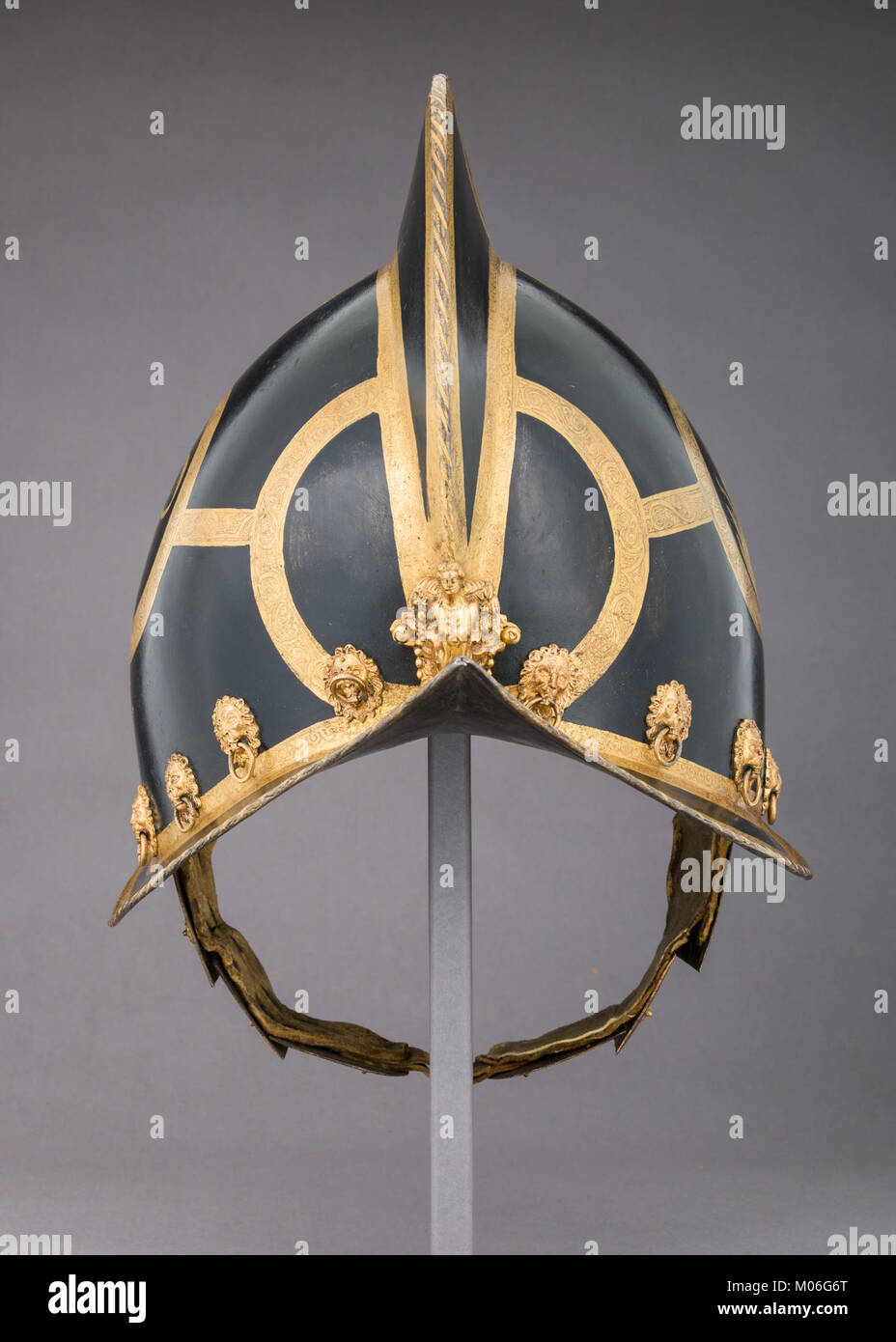 A morion helmet from the MET collection, characterized by its ...