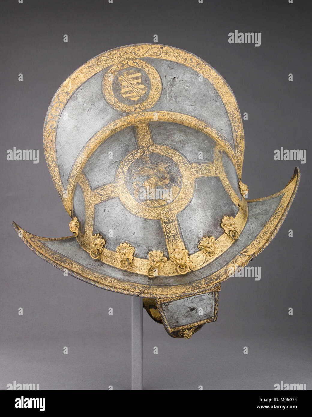 This morion is a ceremonial helmet used by the bodyguard of the Prince ...