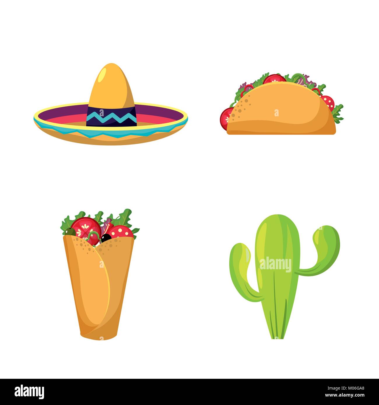 Food district Cut Out Stock Images & Pictures - Alamy