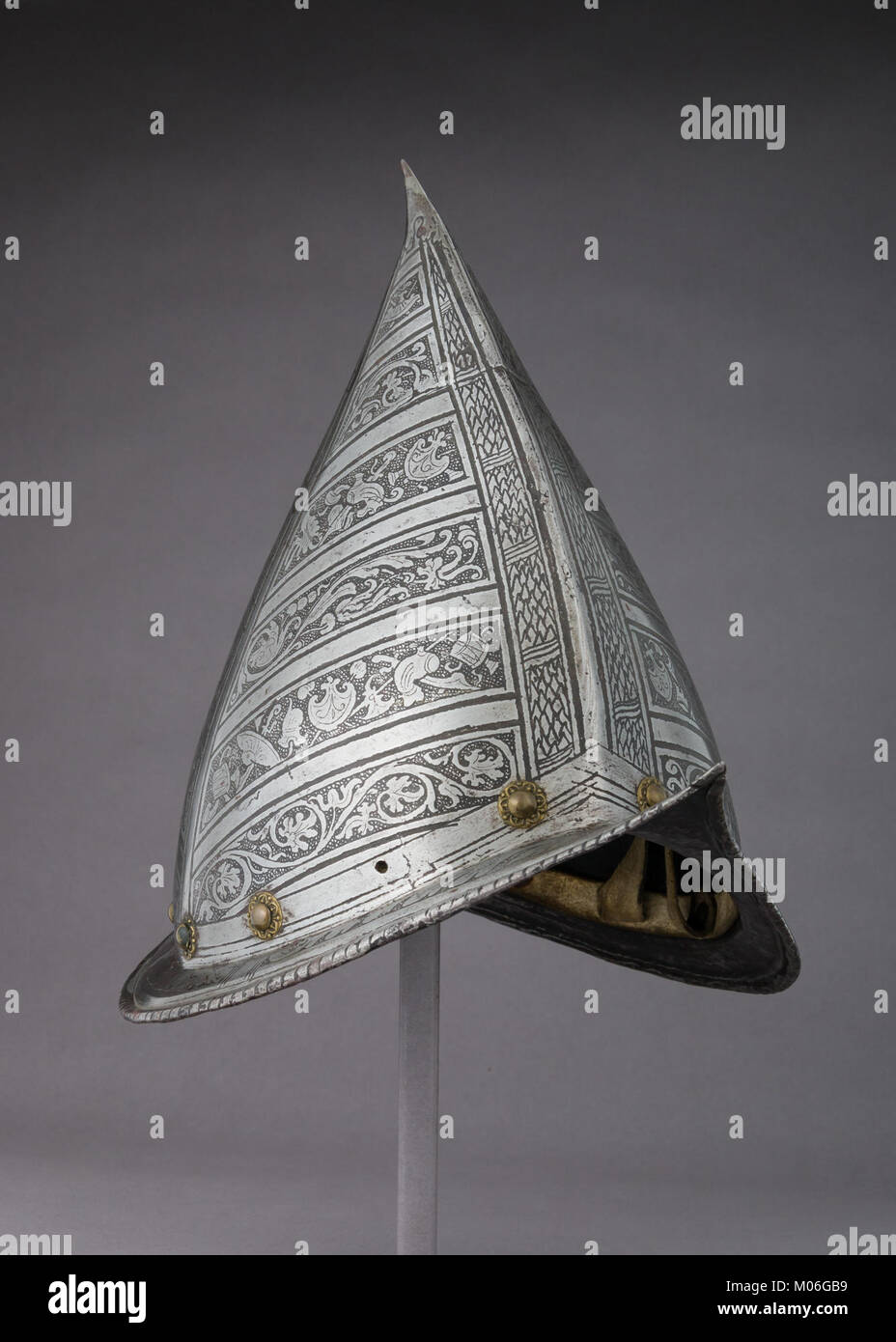 This morion-cabasset is a type of historical helmet used in military ...