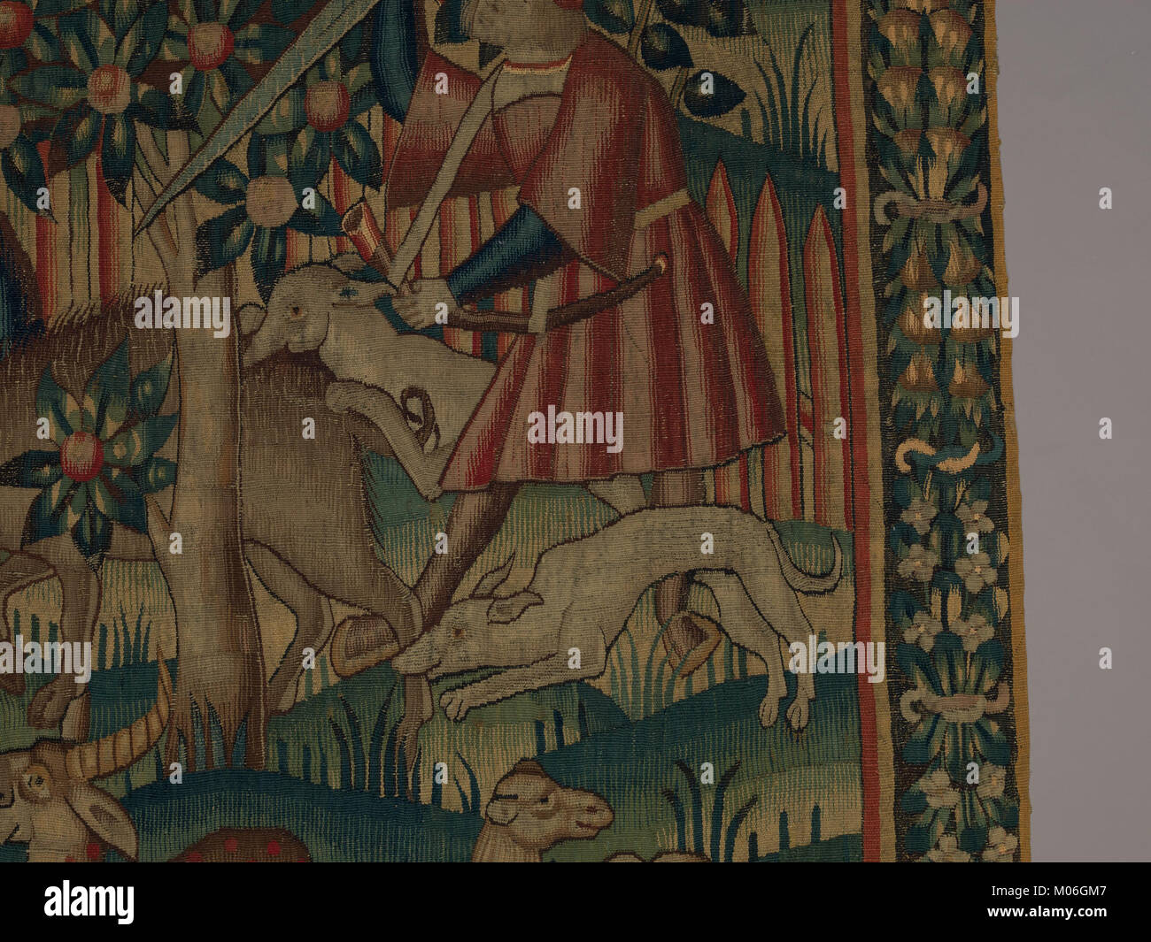 Medieval tapestry animal hi-res stock photography and images - Alamy
