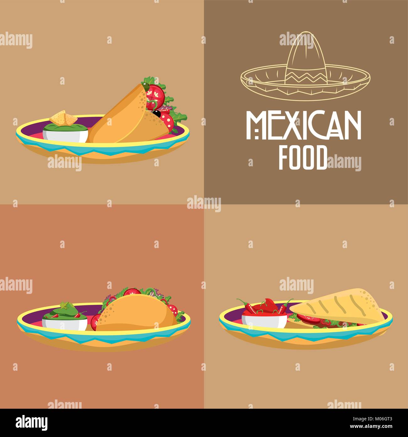 Mexican food design Stock Vector Image & Art - Alamy