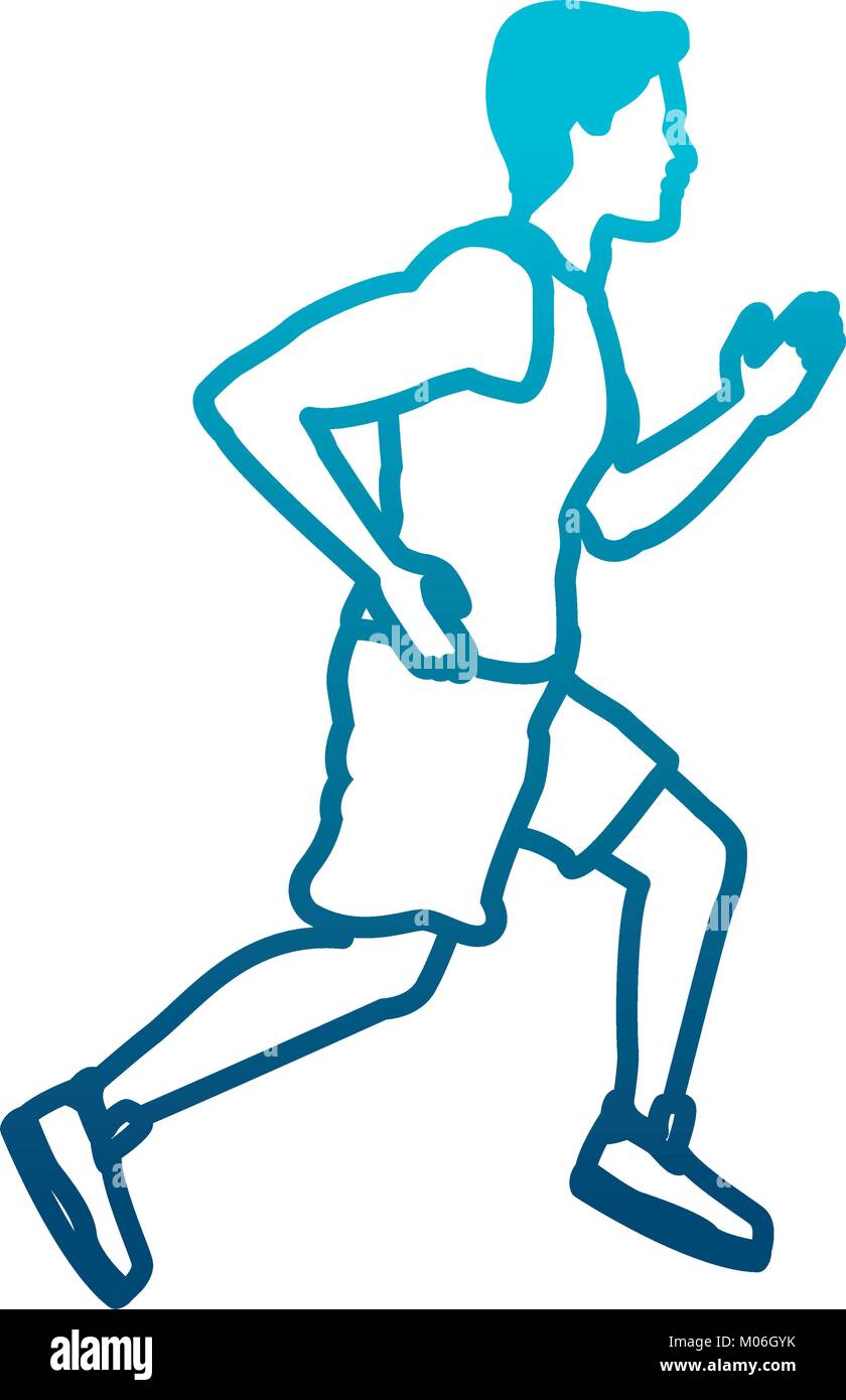 Fitness man running Stock Vector Image & Art - Alamy