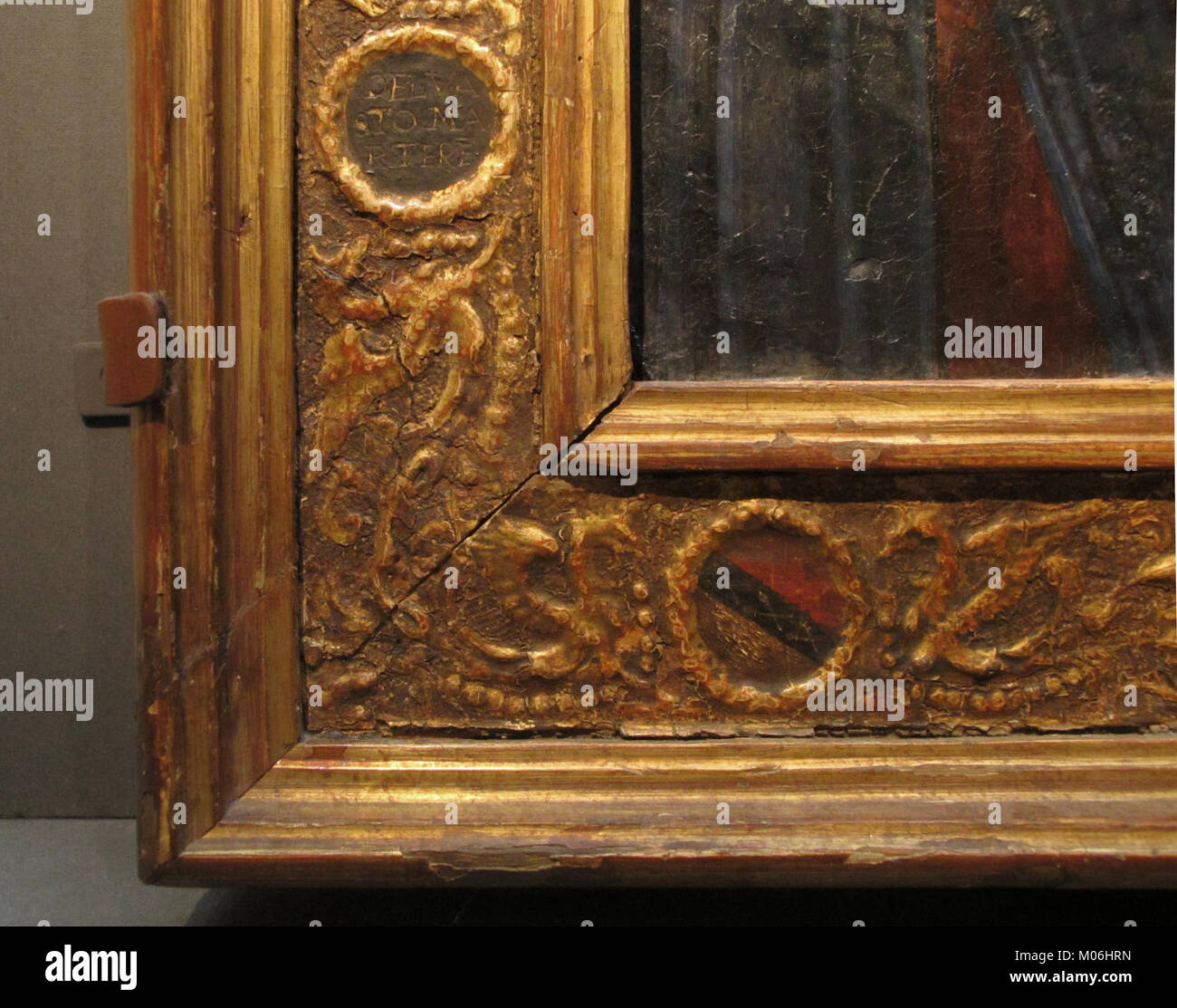 This artwork depicts the Madonna and Child, a classical religious scene ...