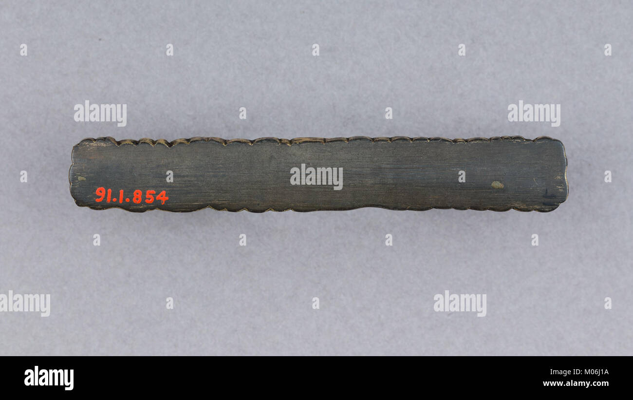 This kozuka, a decorative knife handle, showcases intricate Japanese ...