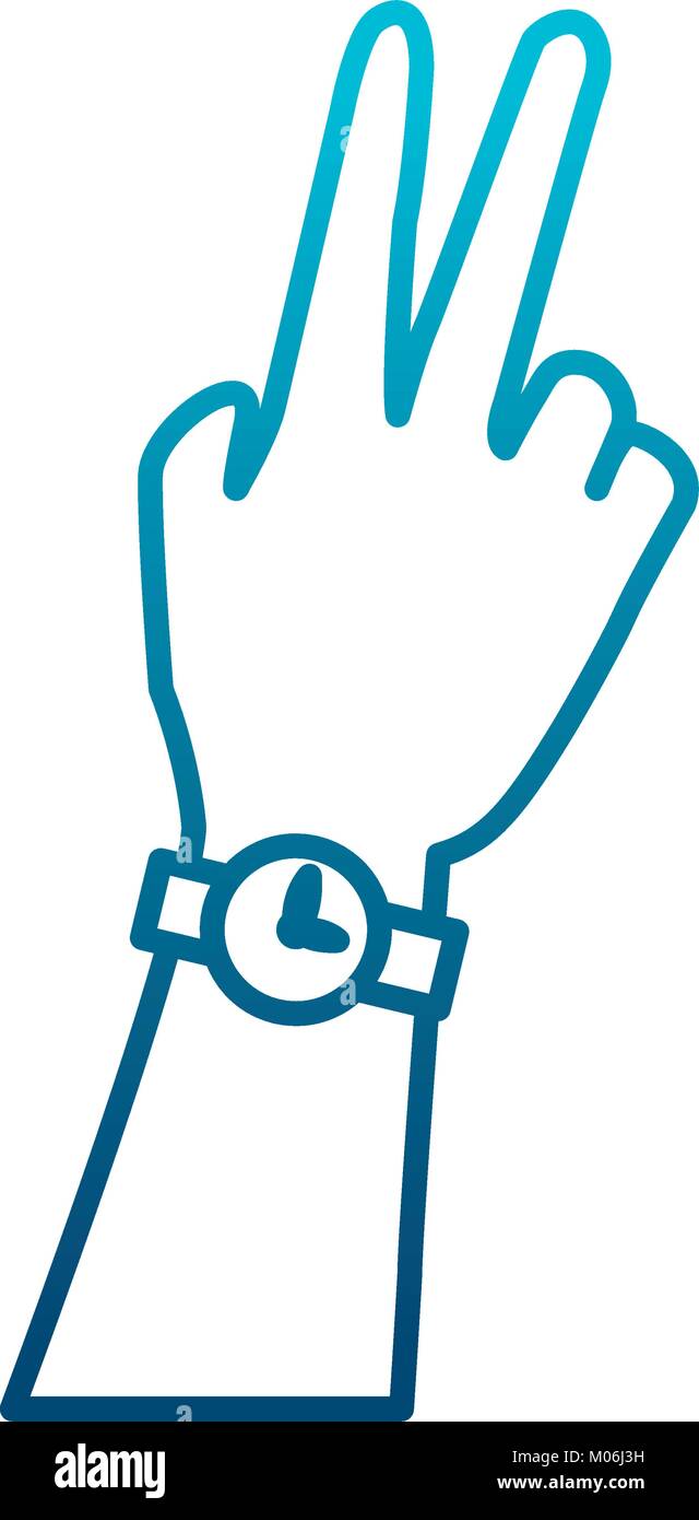 Hand with wristwatch Stock Vector Image & Art - Alamy