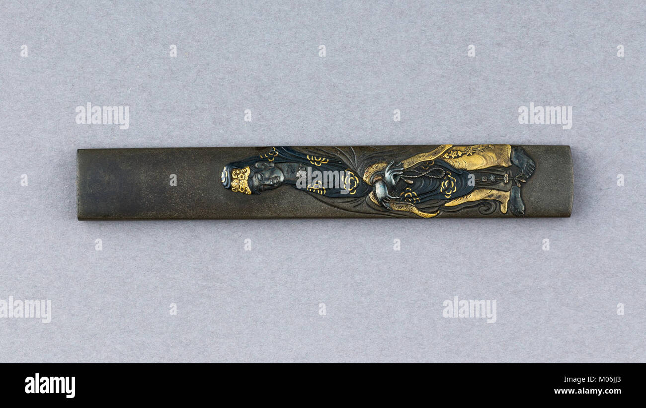 This Kozuka knife handle, housed in the MET collection, is a finely ...