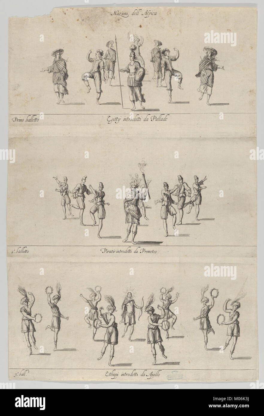 This collection of ballet costumes and designs represents various ...