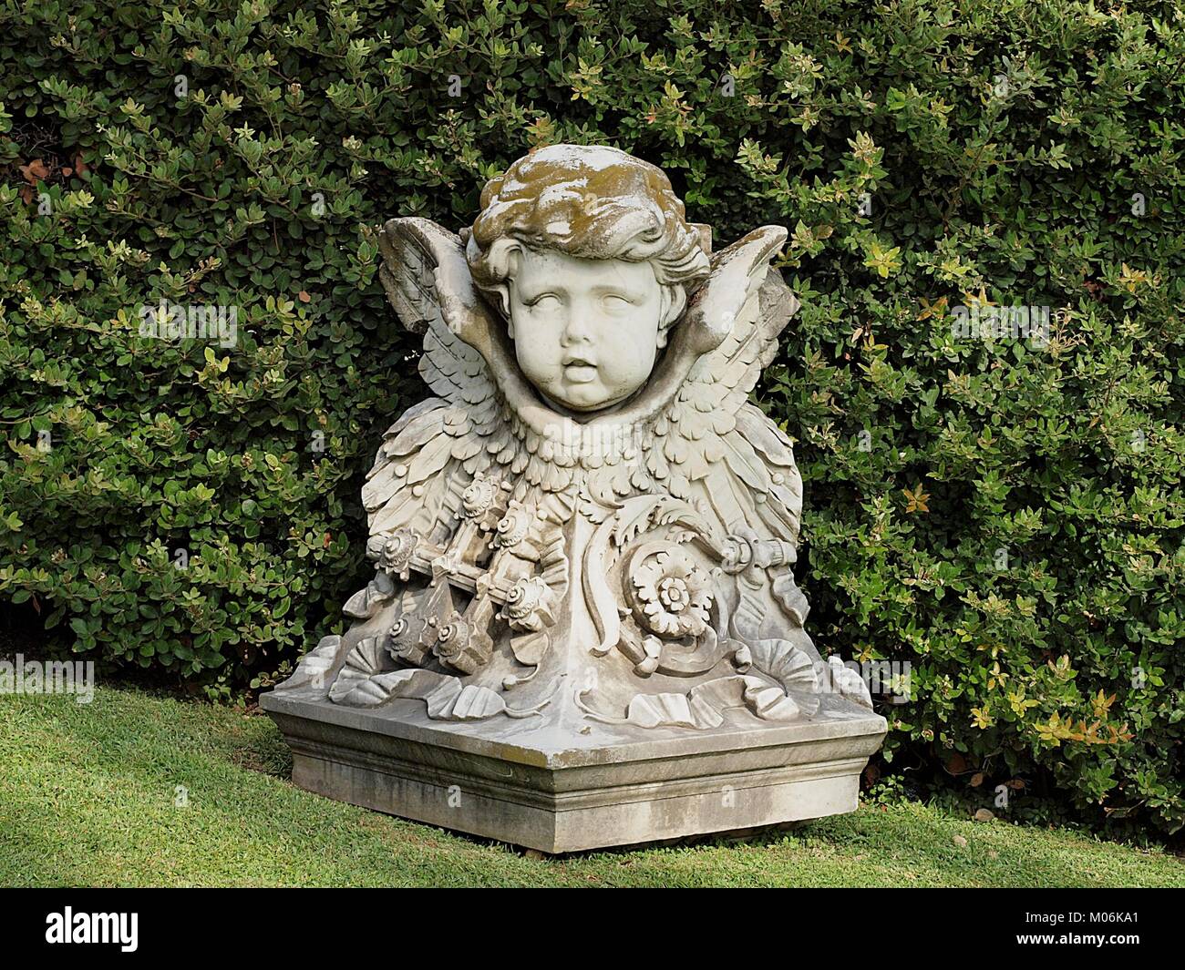Sculpture of an angel child in the Vatican gardens in Rome Stock Photo ...