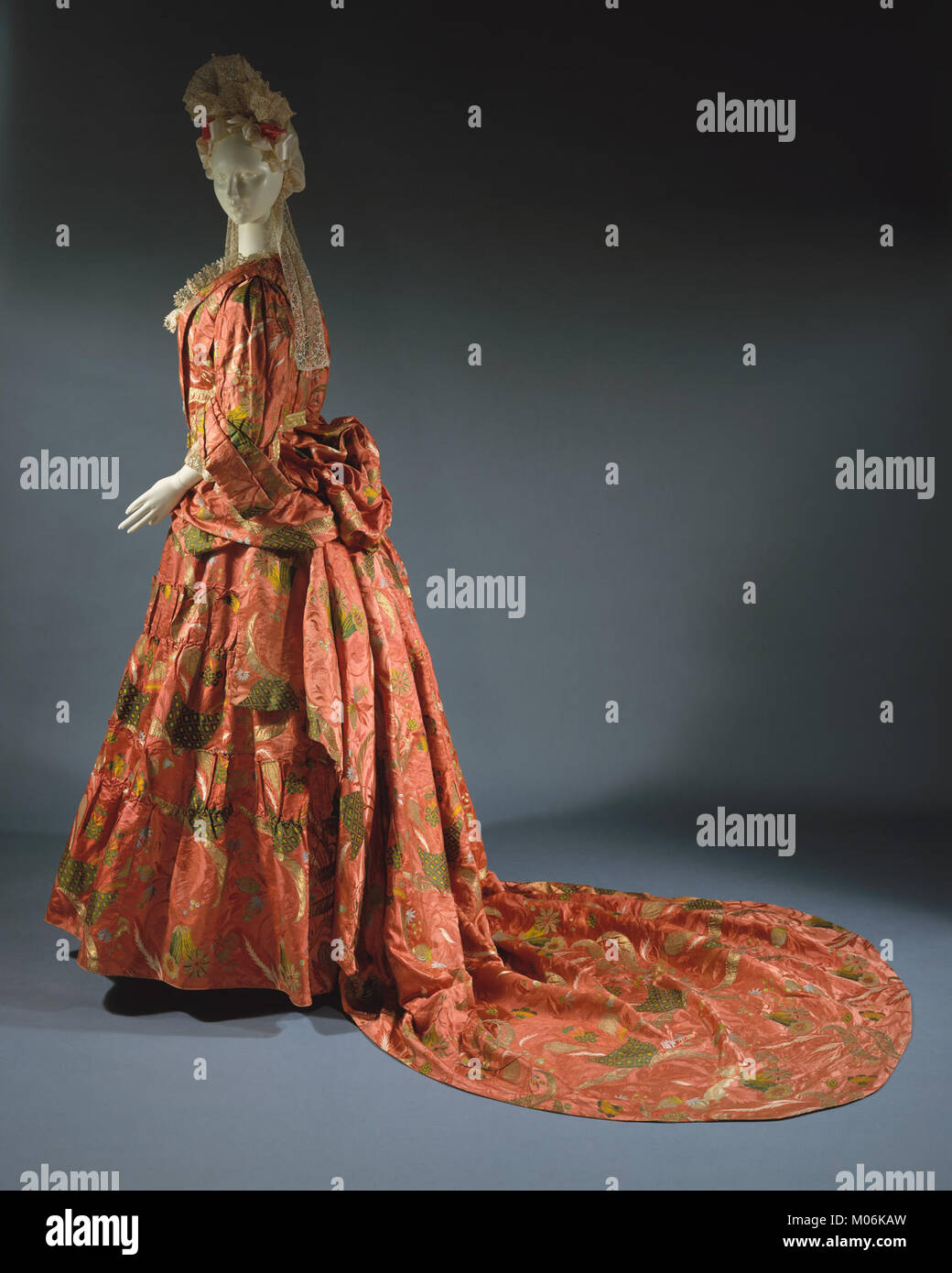 The mantua, a luxurious gown from the 17th century, is crafted from ...
