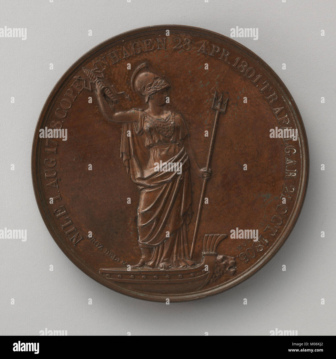 This commemorative artwork honors Lord Nelson, a renowned British naval ...