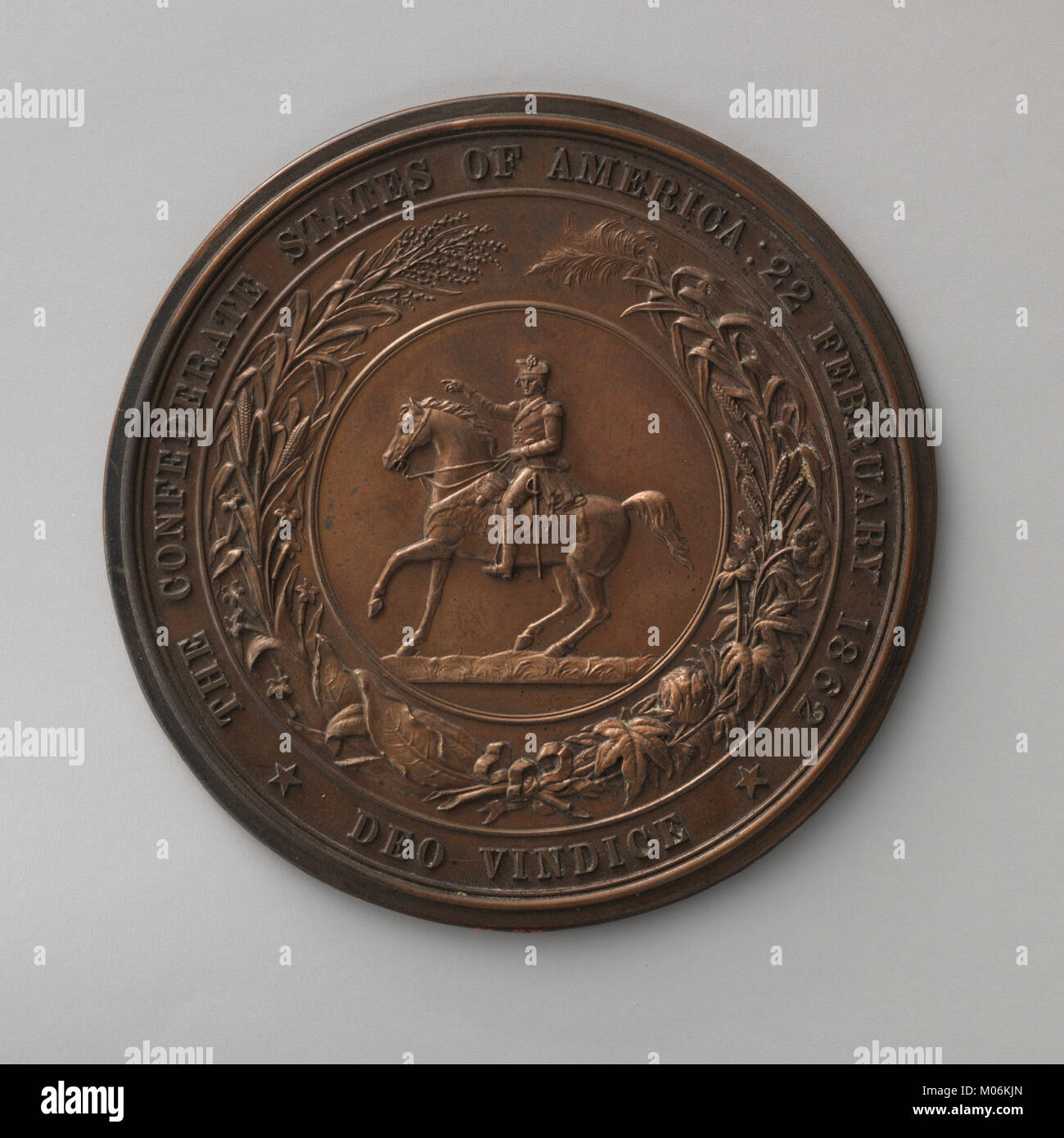 This seal of the Confederate States from 1862 is a historical artifact ...