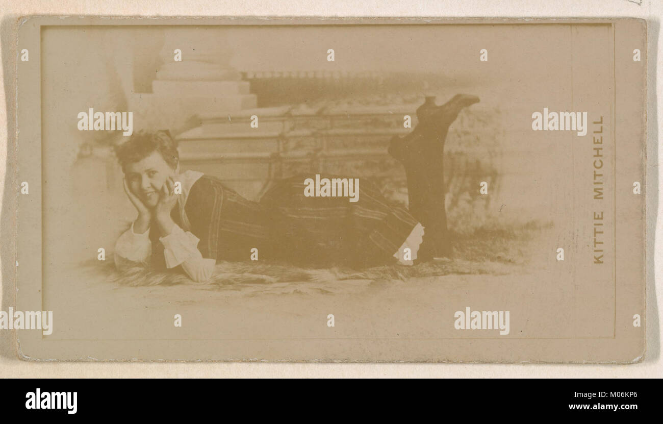This portrait of Kittie Mitchell from the Actresses series N245 by ...