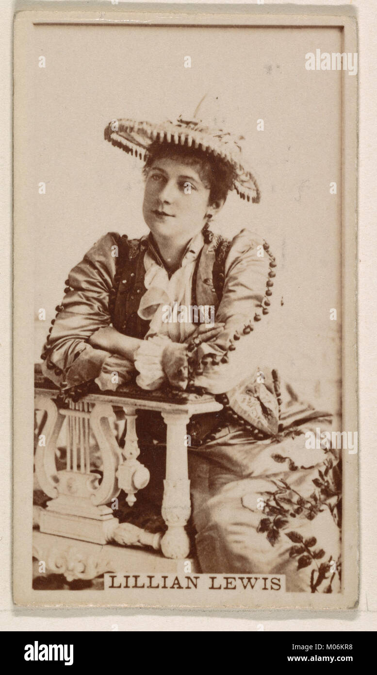 This promotional card of Lillian Lewis from the Actresses series ...