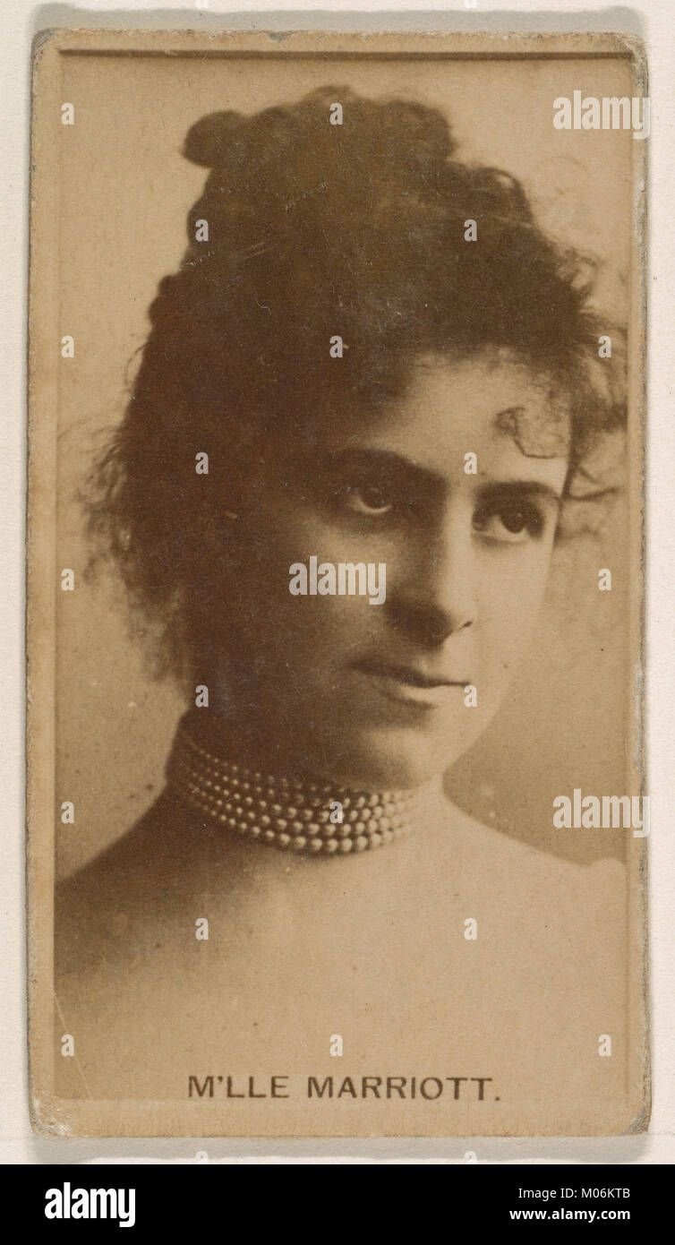 This photograph from the Actresses series (N245) features M'lle ...