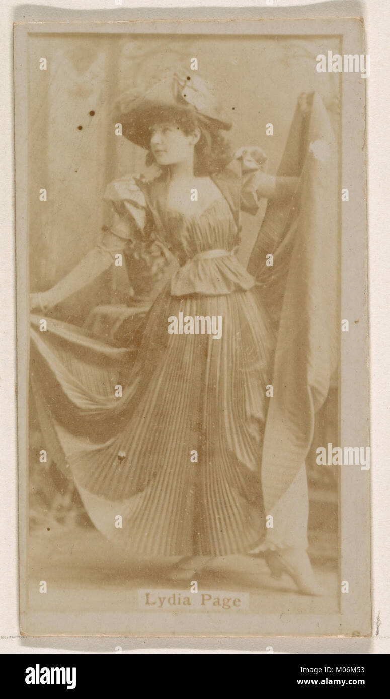 This card features Lydia Page from the Actresses series, issued by ...