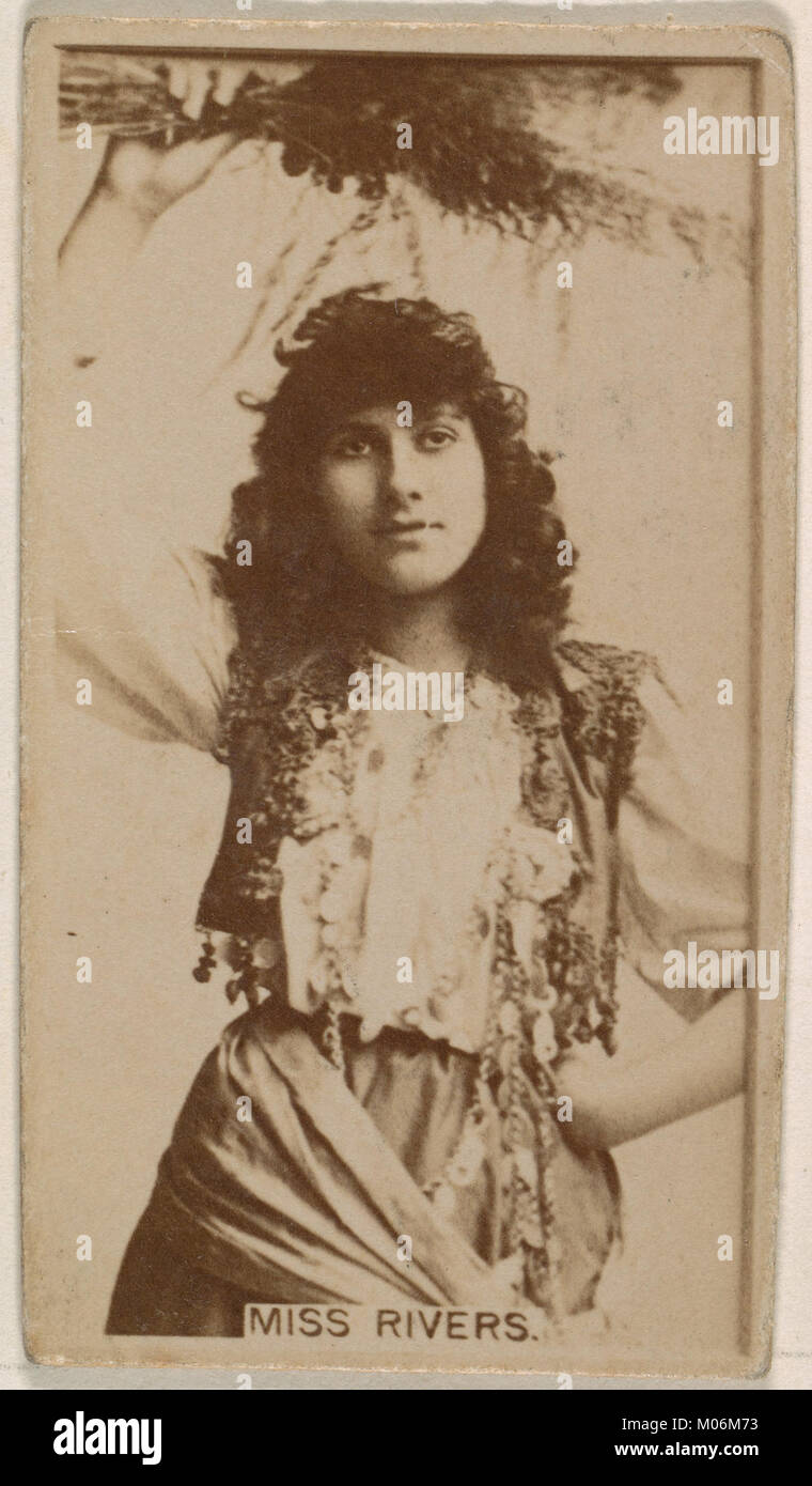 This portrait of Miss Rivers, part of the Actresses series by Kinney ...