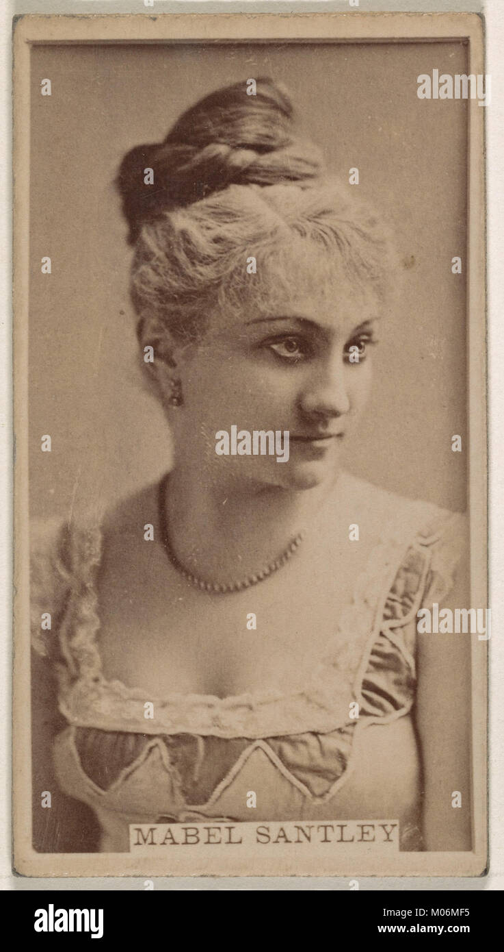 Mabel Santley, from the Actresses series (N245) issued by Kinney ...