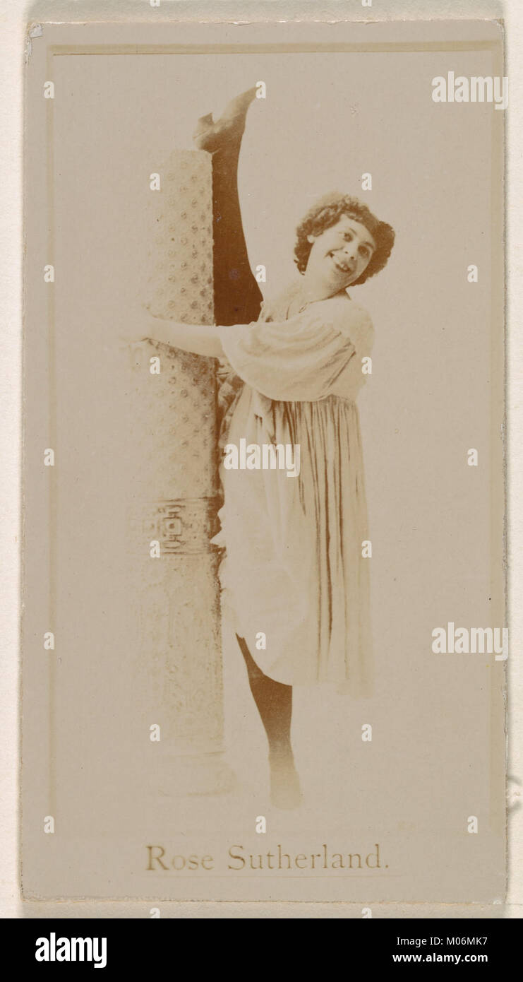 'Miss Rose Sutherland' is a portrait from the Actresses series, created ...