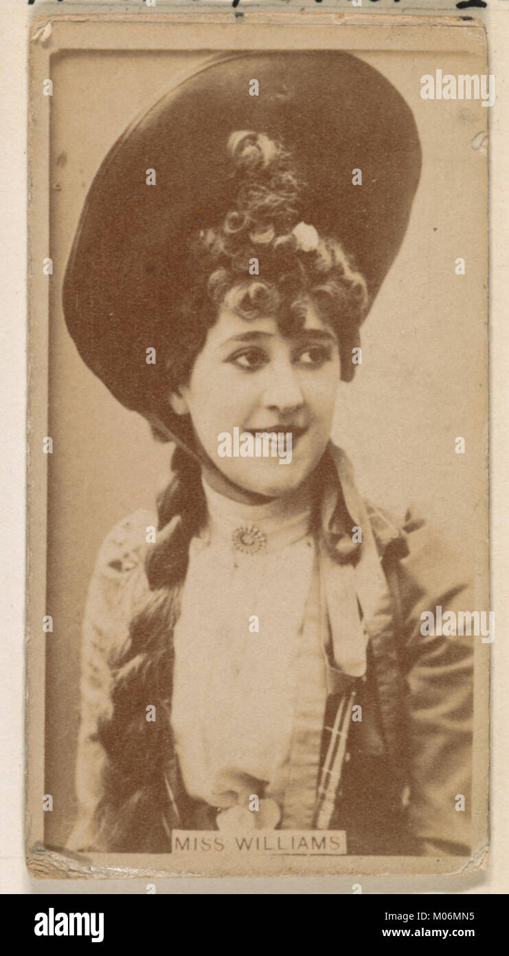 This card features Miss Williams from the Actresses series, issued by ...