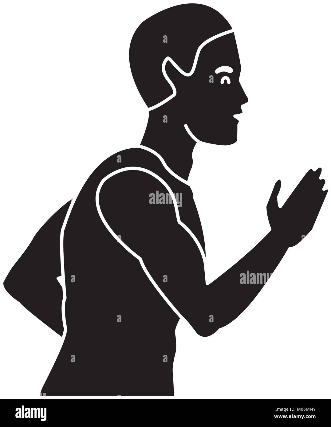 Fitness Man Running Stock Vector Image Art Alamy