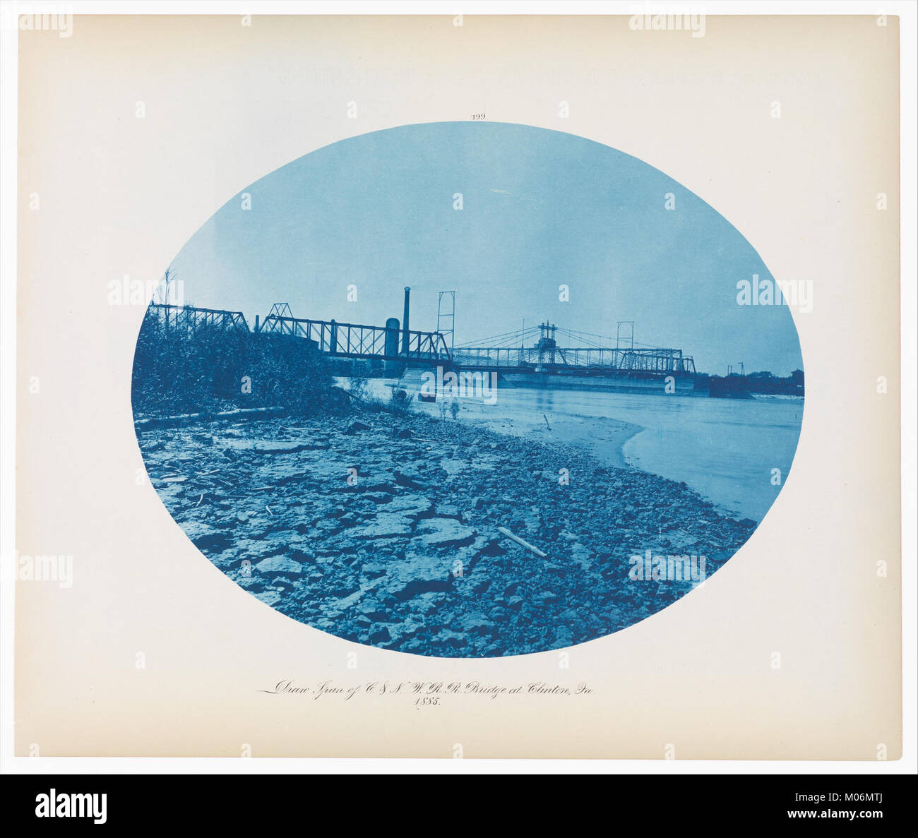 This drawing illustrates the draw span of the Chicago & North Western ...