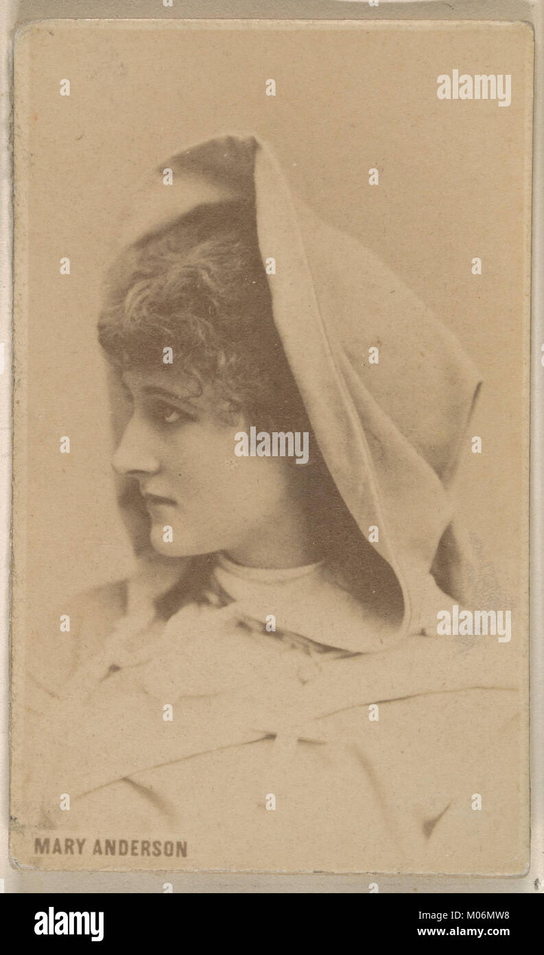 Vintage photo of mary anderson hi-res stock photography and images - Alamy
