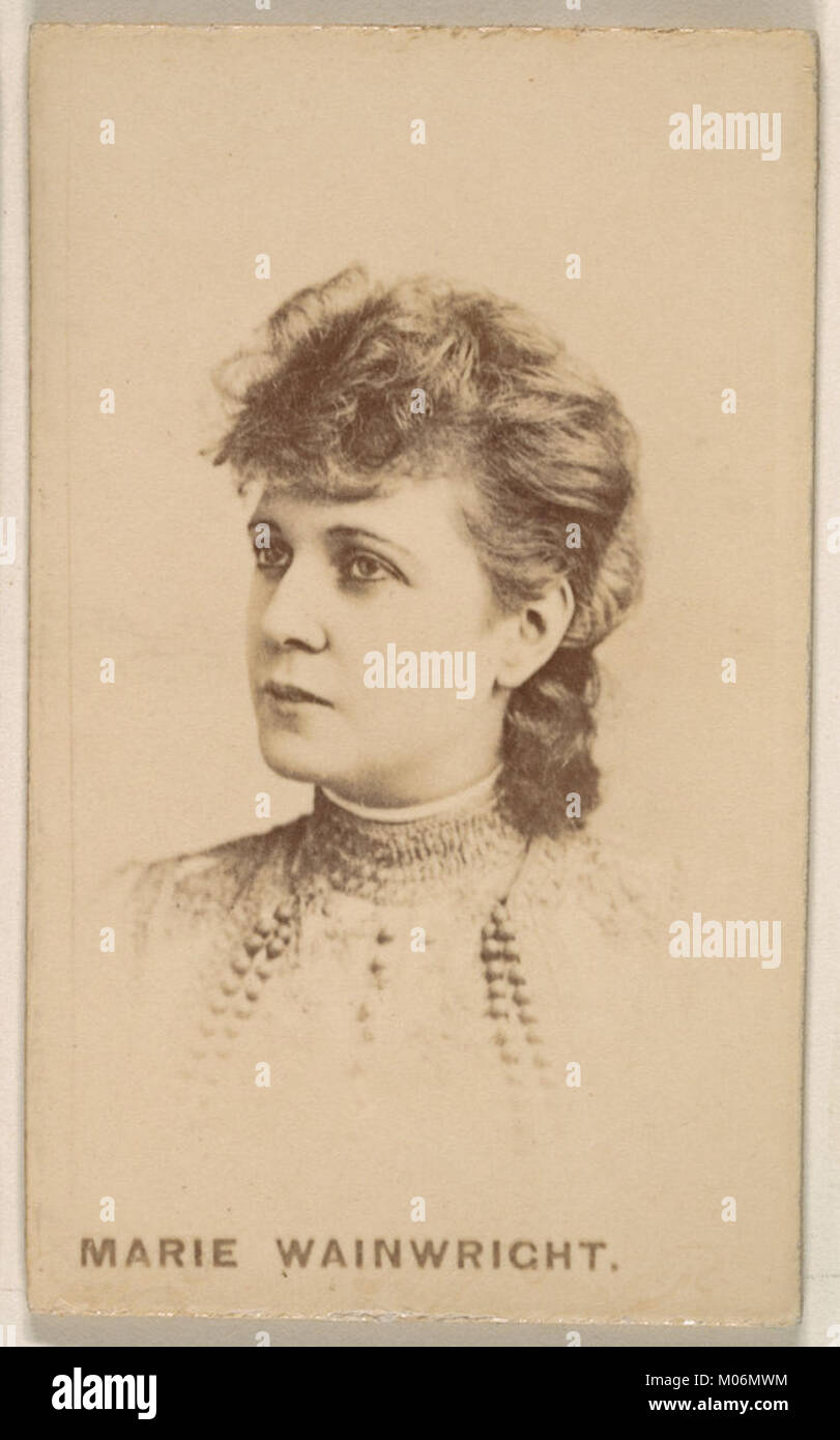 This Actresses series card shows Marie Wainwright, exemplifying early ...