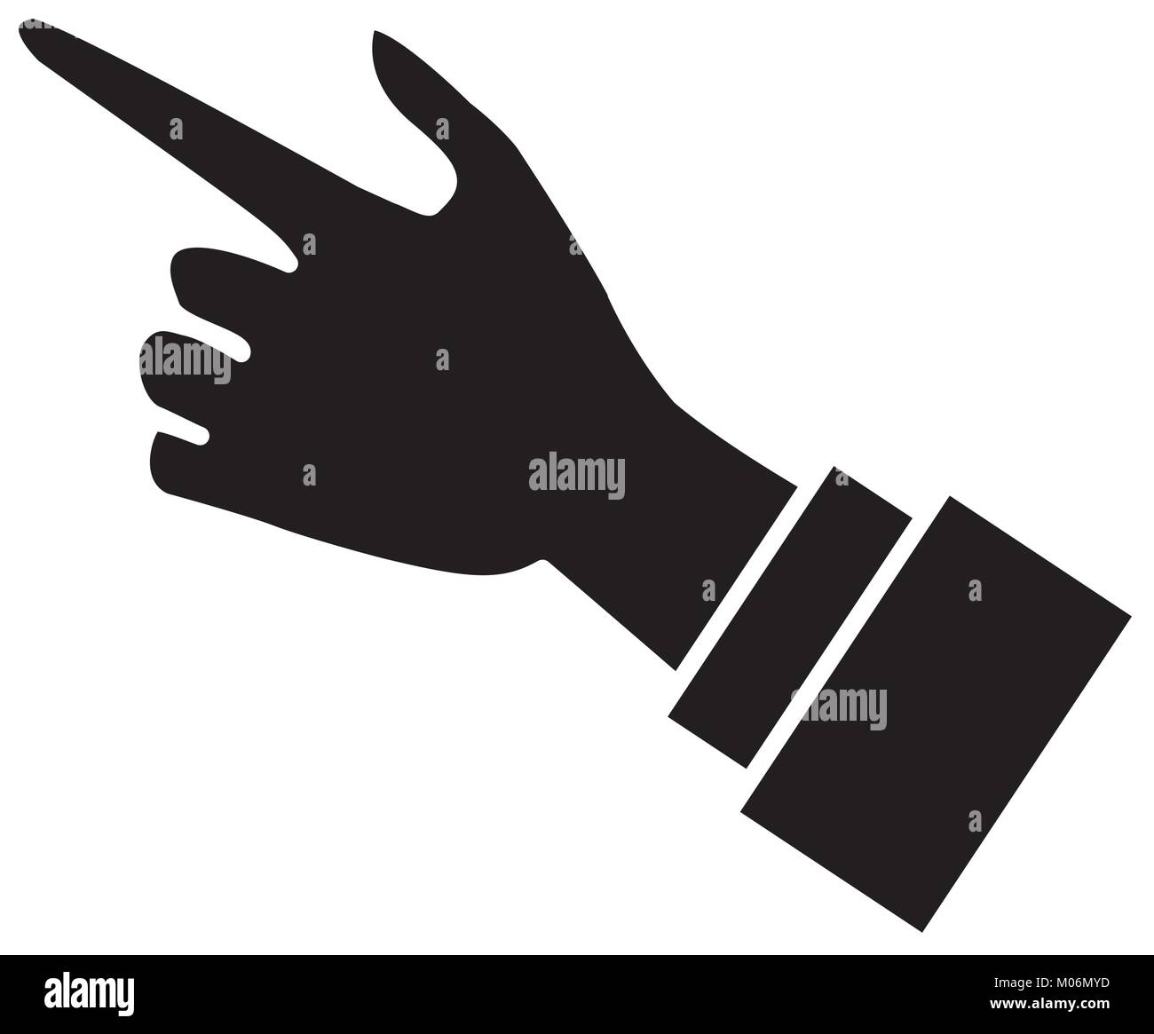 Hand pointing with finger Stock Vector Image & Art - Alamy