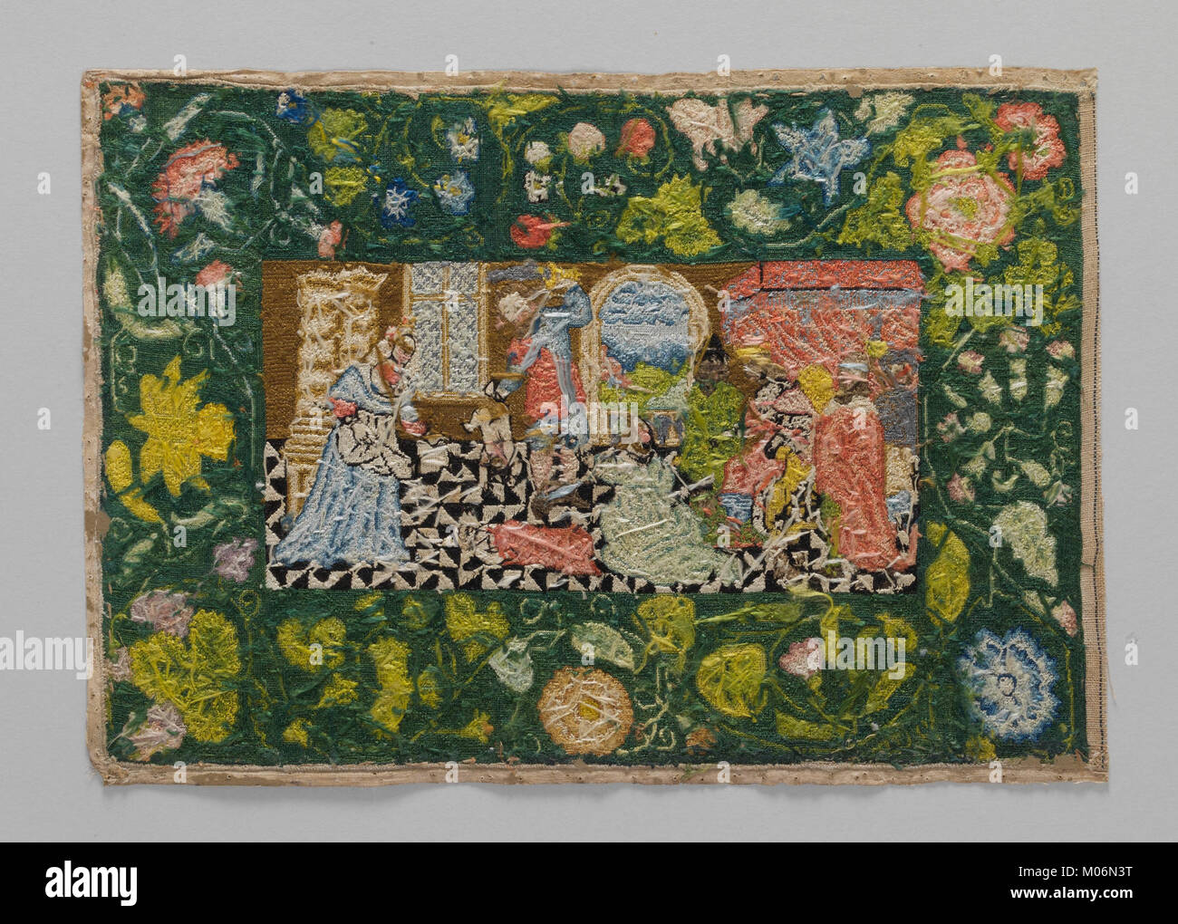 This artwork depicts the biblical story of the Judgment of Solomon ...