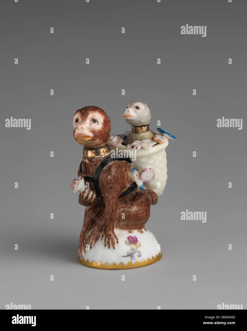 This depiction of a monkey with its young emphasizes the relationship ...