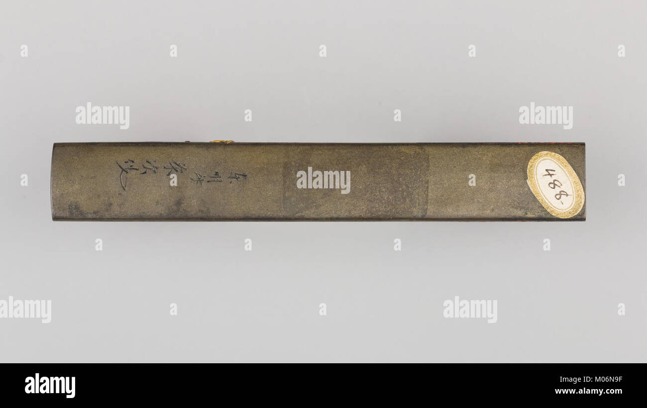 This Kozuka knife handle is a traditional Japanese decorative and ...