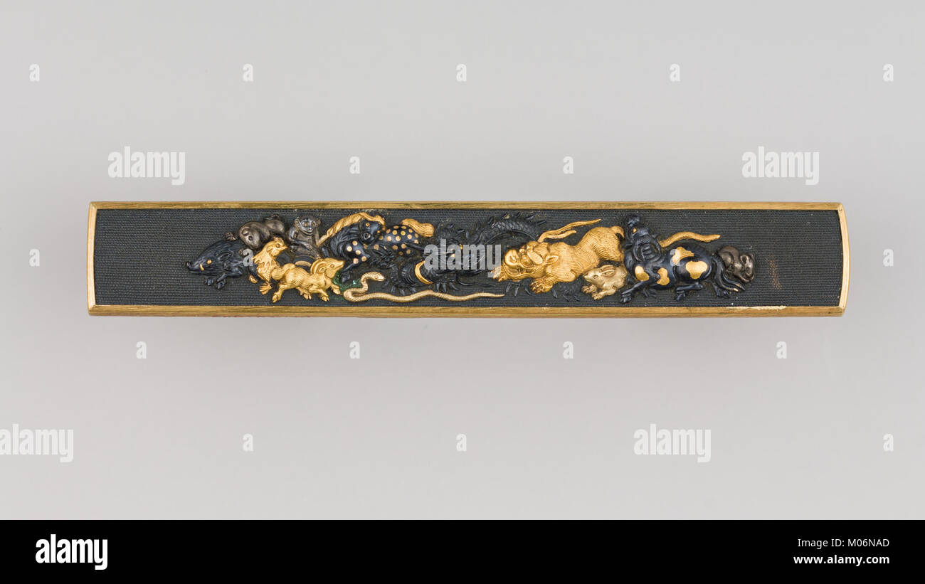 This Kozuka knife handle from Japan, used with swords, reflects samurai ...