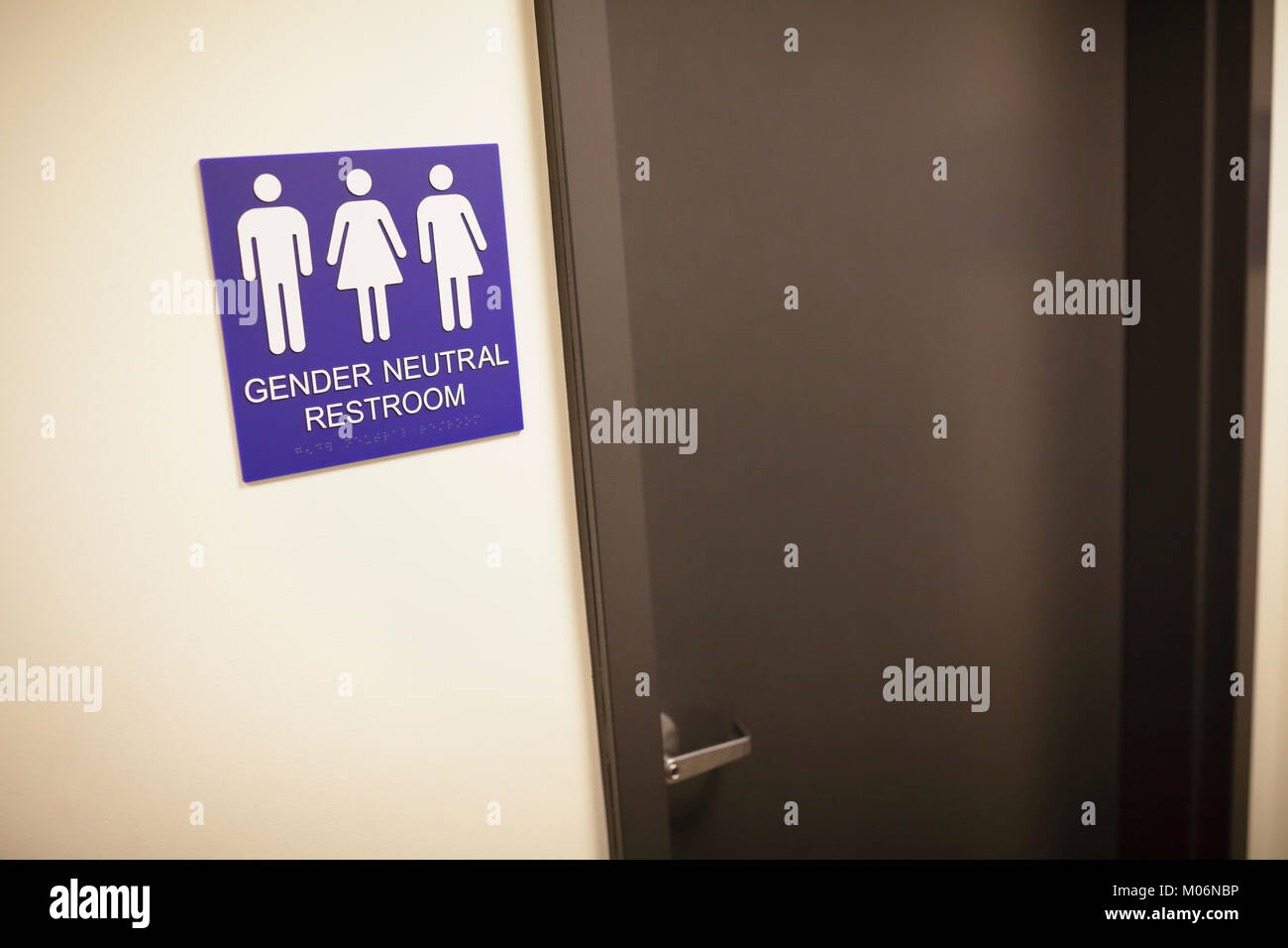 Gender neutral bathroom hi-res stock photography and images - Alamy