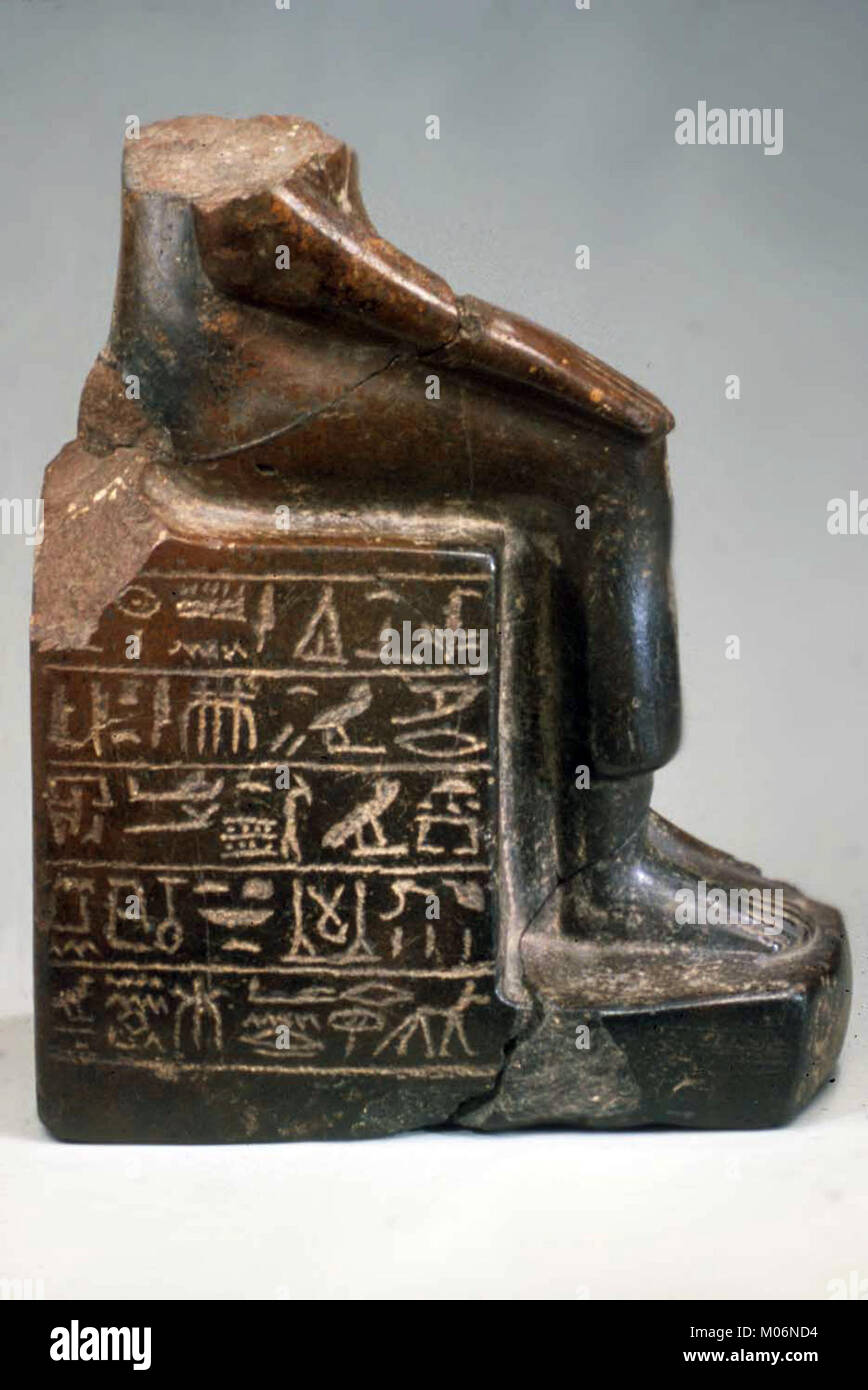 This fragment shows the lower half of the Zab priest Anu from Assyrian ...