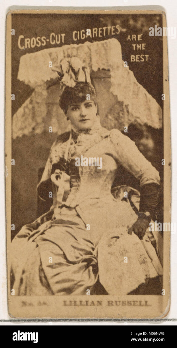 Lillian Russell, from the Actors and Actresses series (N145-2) issued ...