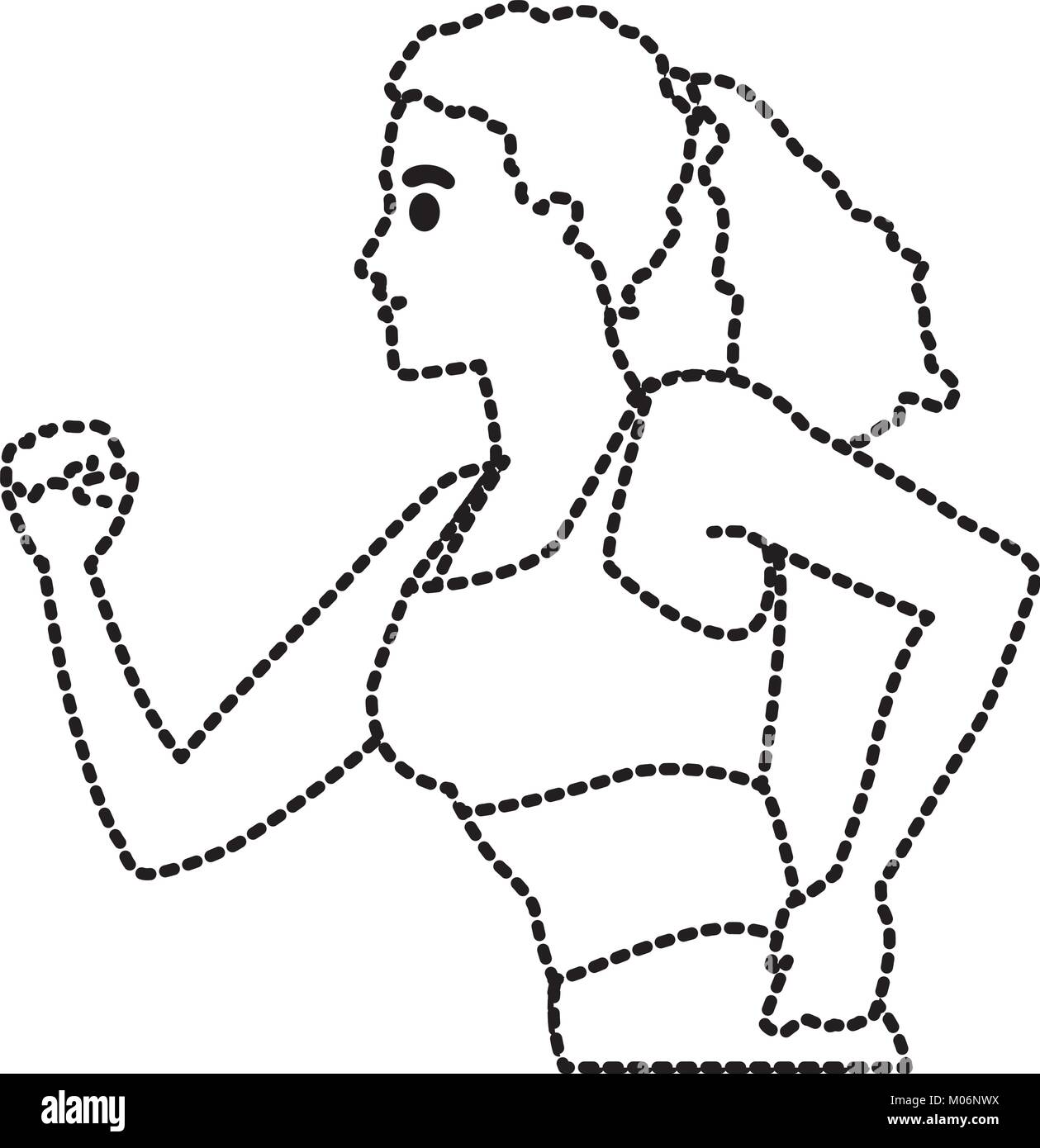 Fitness woman running Stock Vector Image & Art - Alamy