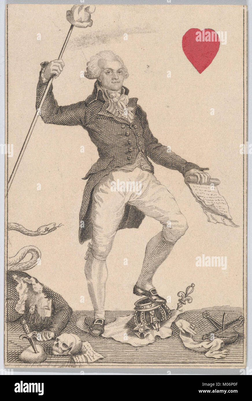 The artwork depicts Robespierre in the Court Game of Geography ...