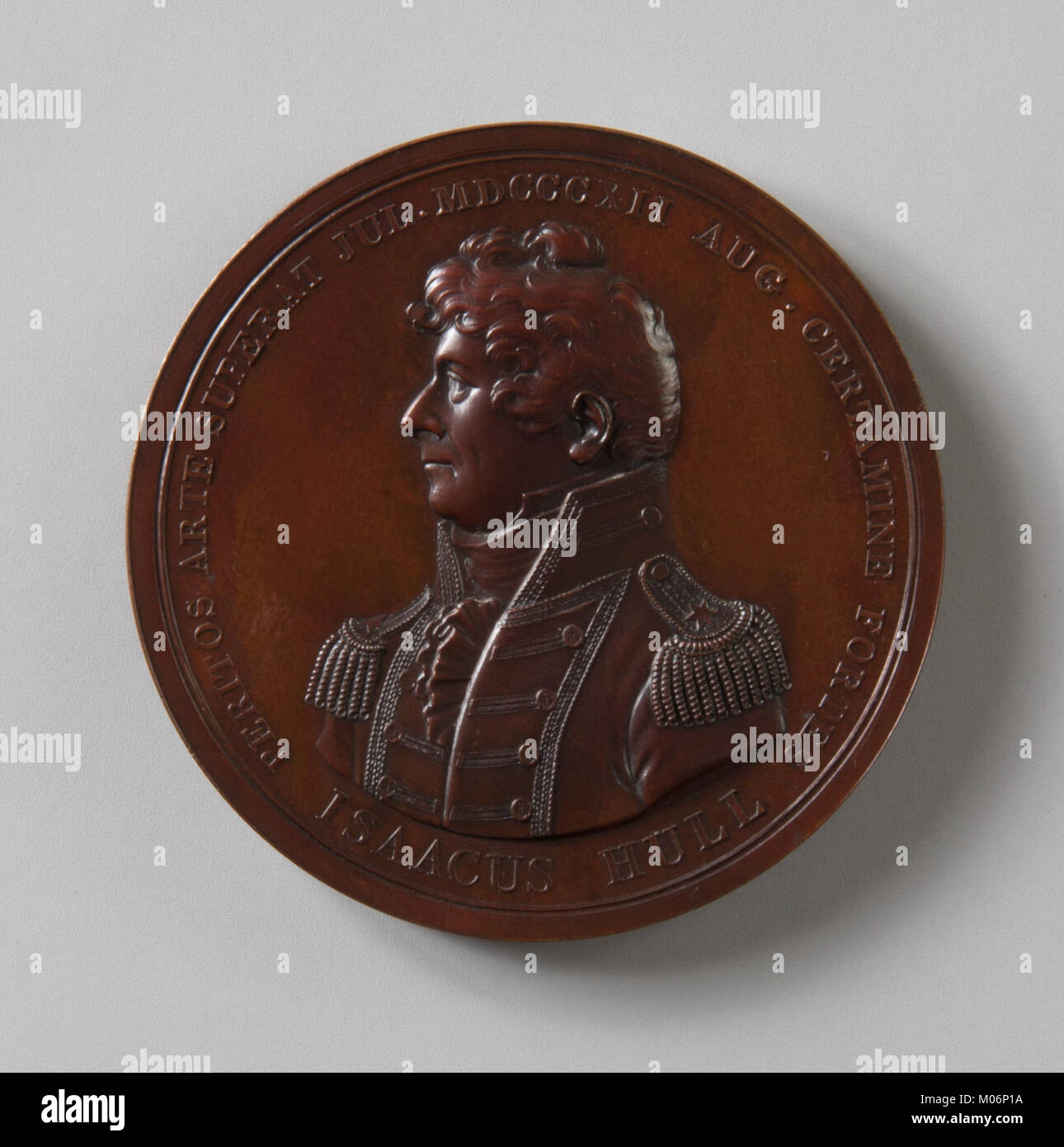 Medal awarded to Captain Isaac Hull, likely commemorating a naval ...