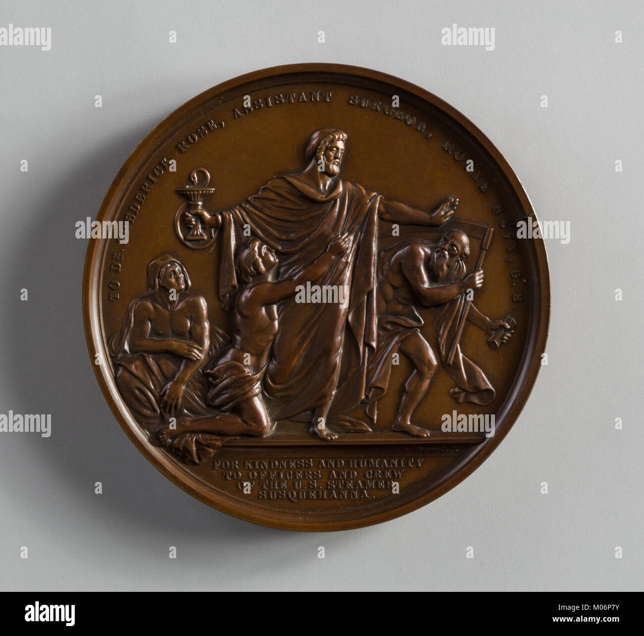 This medal was awarded to Dr. F. H. Rose, a Royal Navy doctor ...
