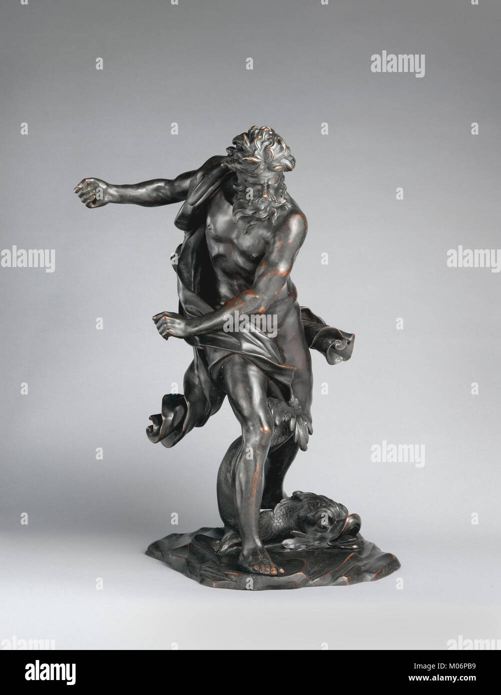 Neptune roman god of the sea dolphin hi-res stock photography and ...