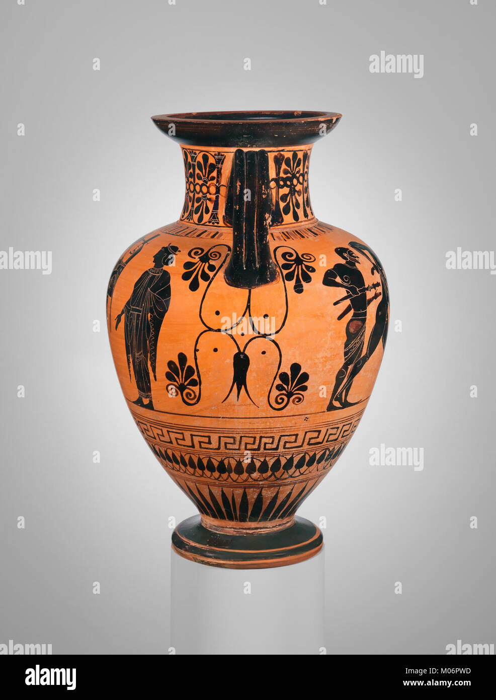 A neck-amphora from ancient Greece, characterized by its distinct neck ...