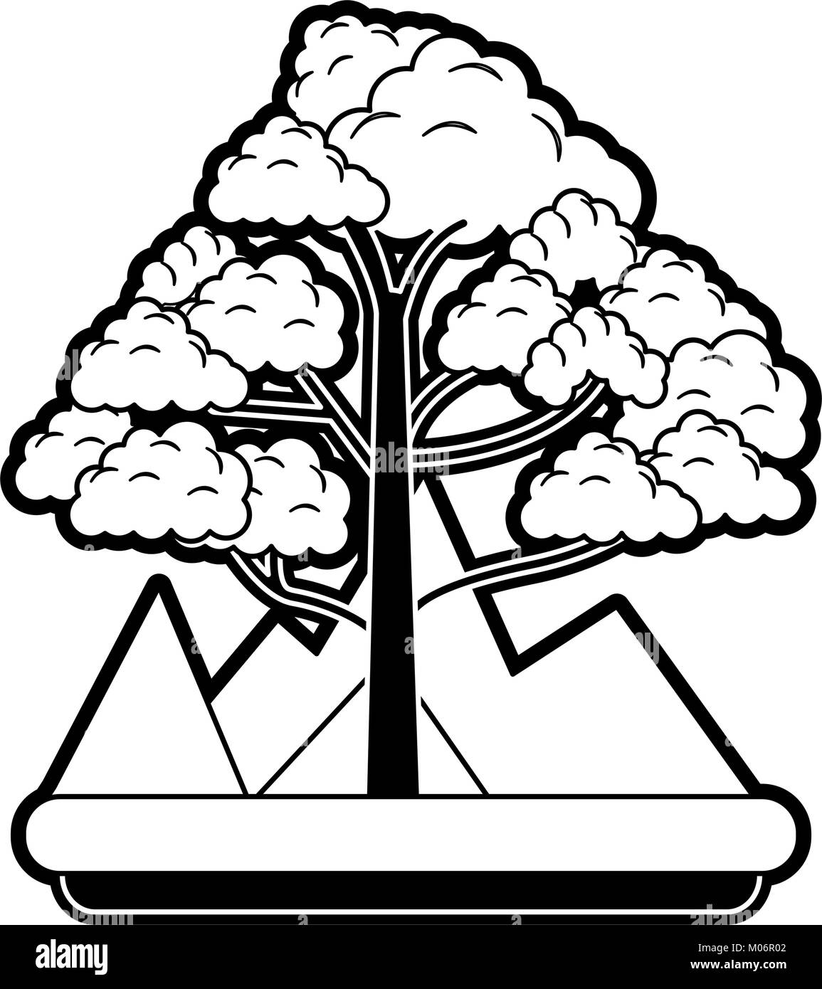 Tree nature symbol Stock Vector Image & Art - Alamy