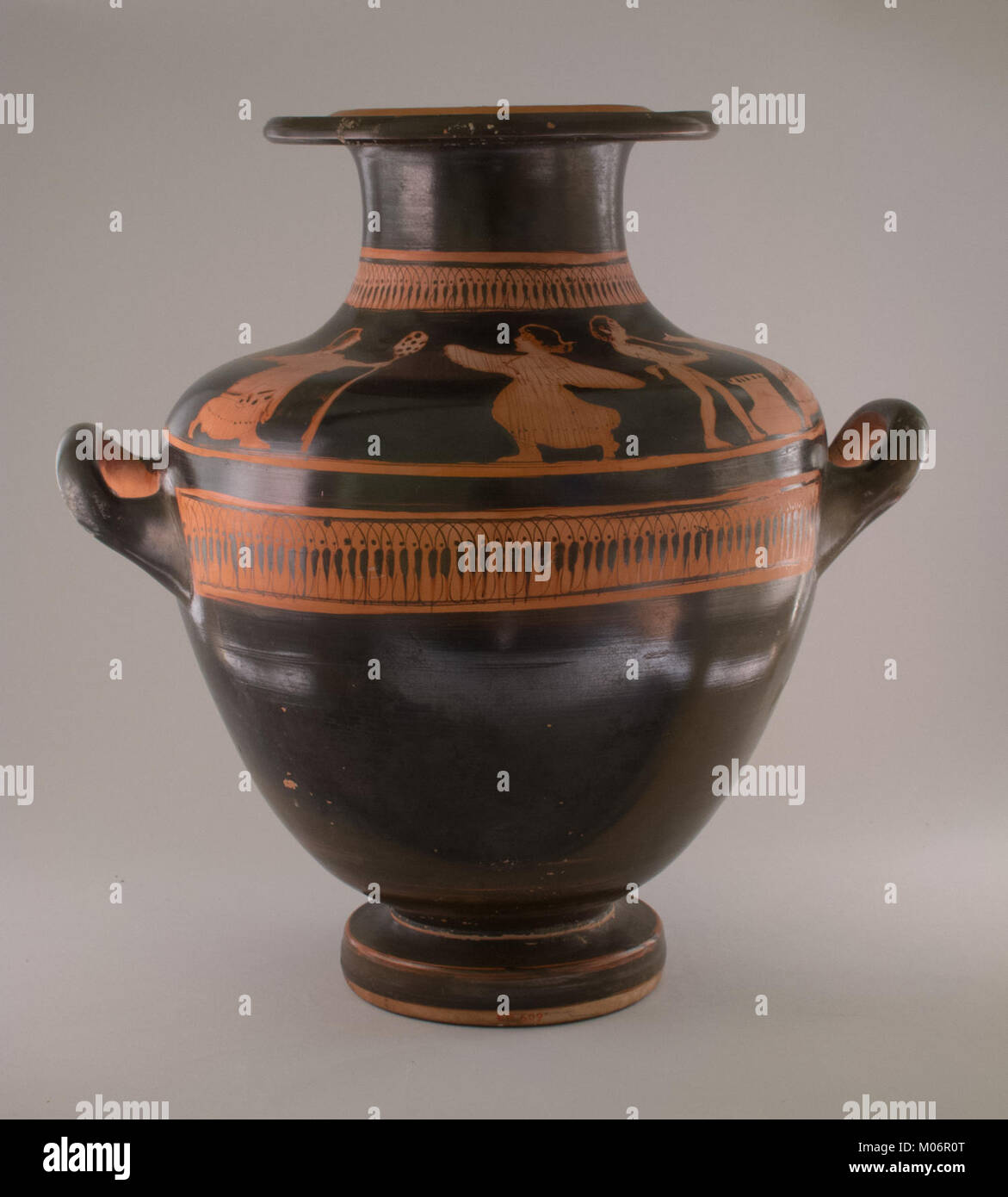 This hydria is an ancient Greek water jar, typically used for storing ...