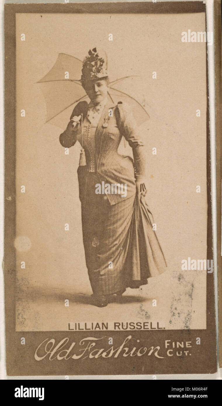 Lillian Russell, from the Actresses series (N664) promoting Old Fashion ...