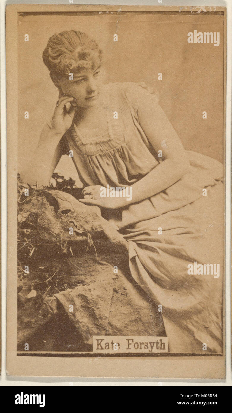 A portrait of Kate Forsyth, an actress from the 'Actresses' series ...